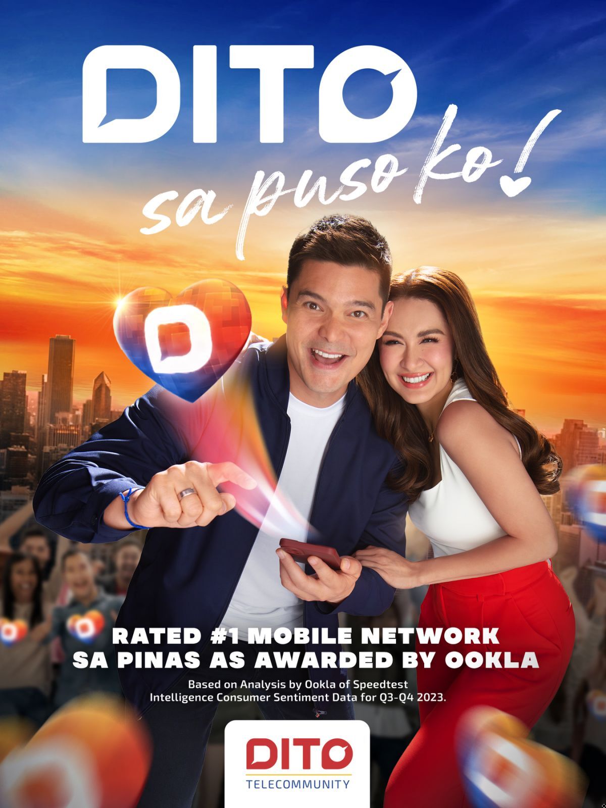 DITO UNVEILS NEWEST CAMPAIGN "DITO SA PUSO KO" FEATURING PH'S # 1 POWER ...