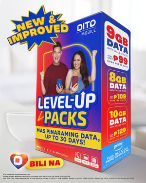 DITO Launches New and Improved Level-Up Packs with More Data and Prime ...
